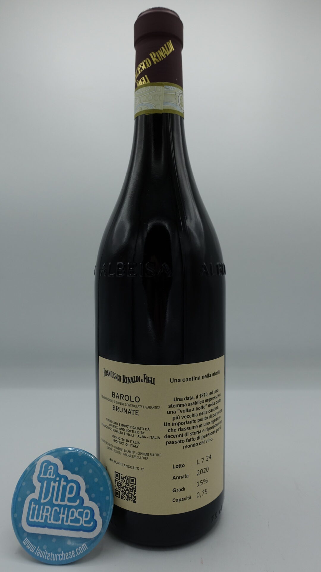 Francesco Rinaldi e Figli – Barolo Brunate – 2020 - La vite Turchese