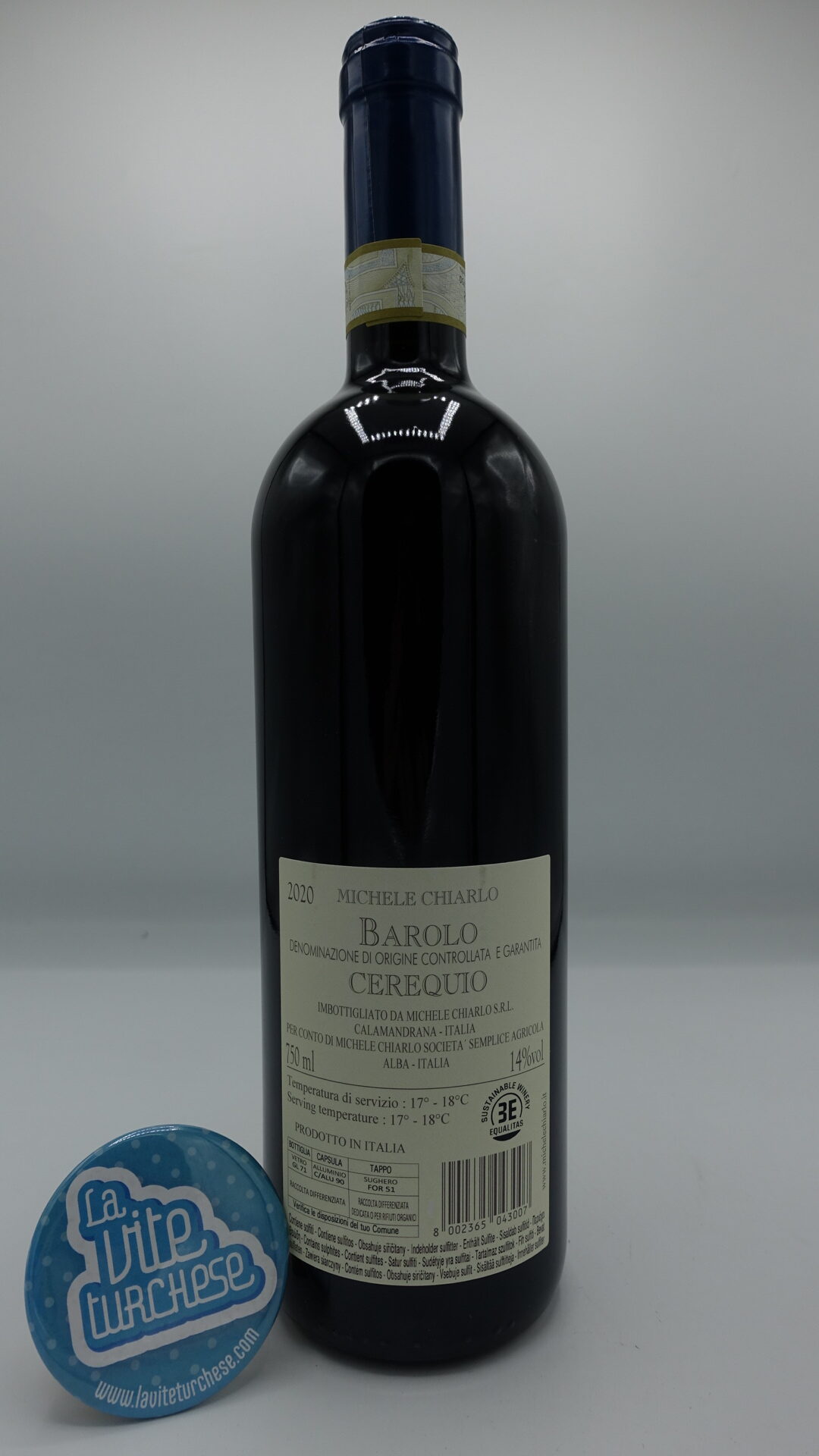 Michele Chiarlo – Barolo Cerequio – 2020 - La vite Turchese